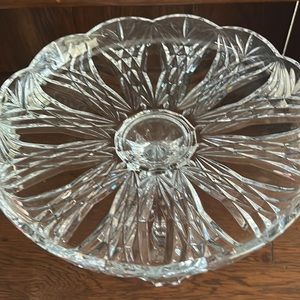 Dining | Vintage Tall Pedestal Servercrystal Cake Plate By Shannon ...
